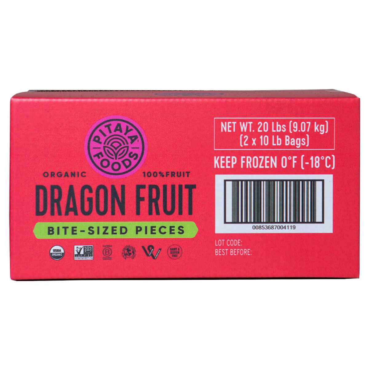 Frozen Organic Pitaya/Dragon Fruit Cubes | Fruit Purees, Glazes & Jams ...